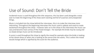Use of sound within specific | PPT