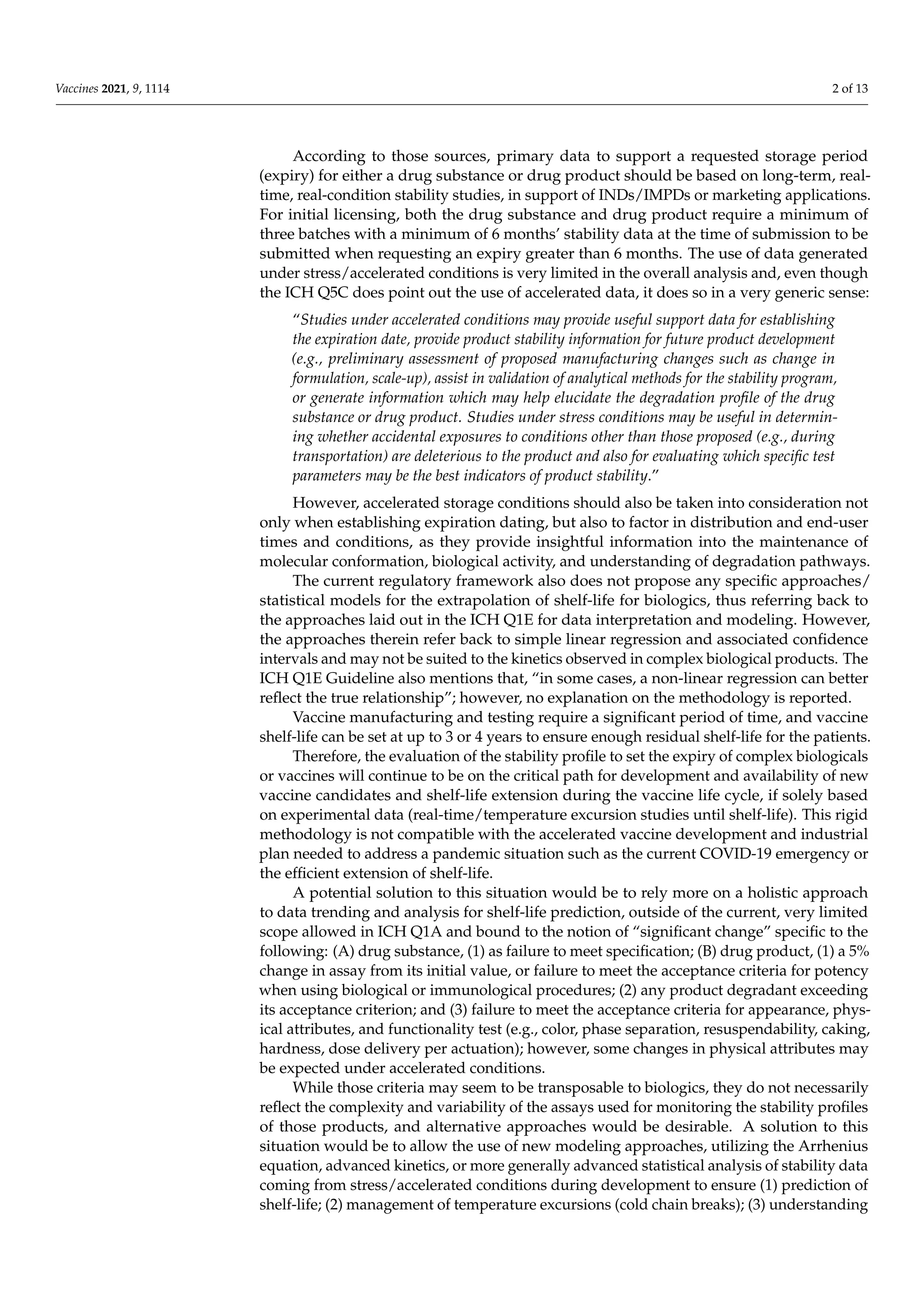 USE OF STABILITY MODELING TO SUPPORT ACCELARATED STABILITY VACCINES.pdf USE OF STABILITY MODELING TO SUPPORT ACCELARATED STABILITY VACCINES.pdf