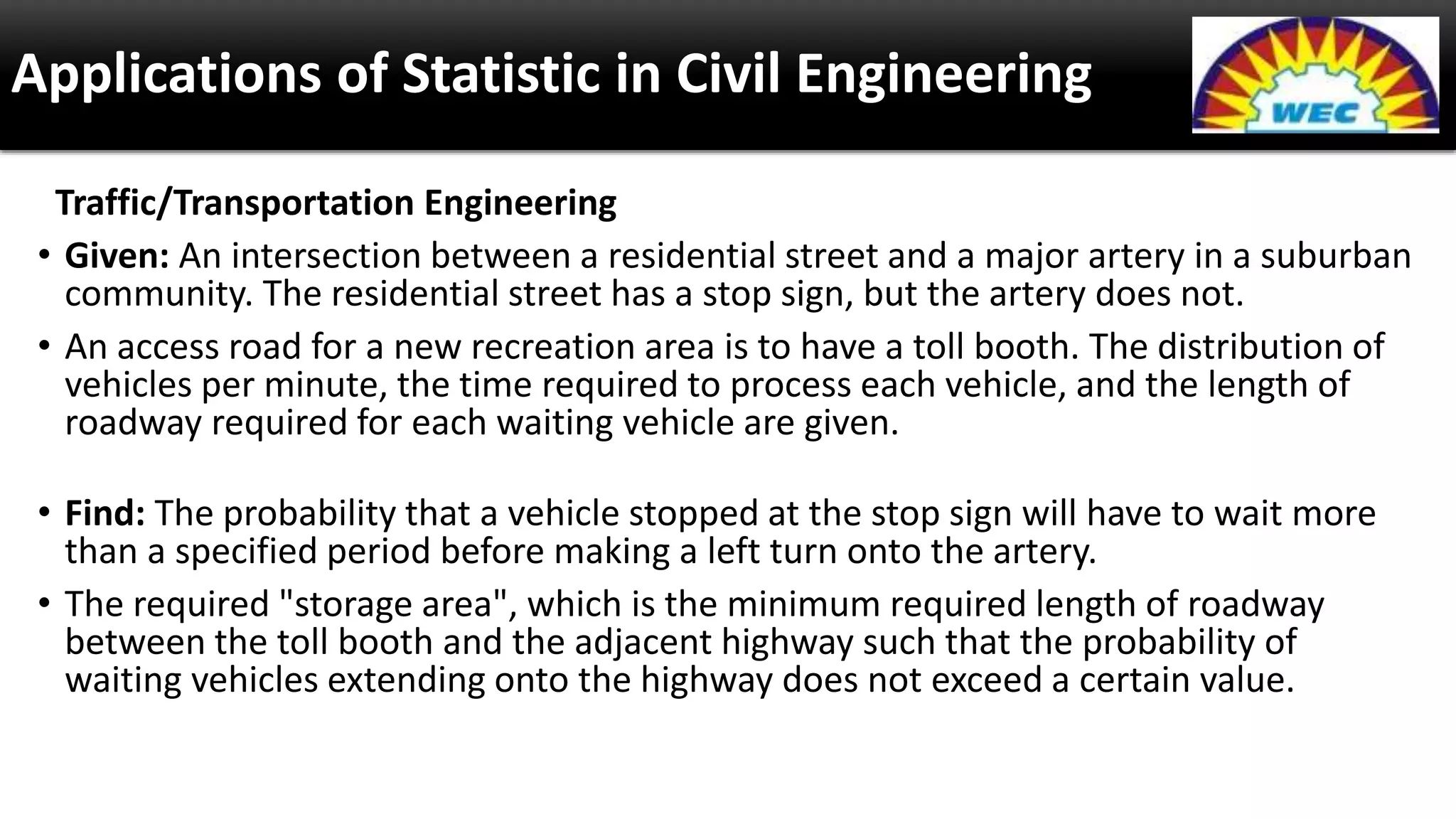 Use of statistics in civil engineering | PPT