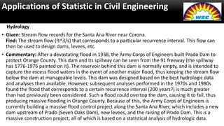 Use of statistics in civil engineering | PPTX