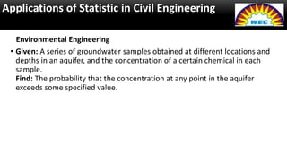 Use of statistics in civil engineering | PPTX