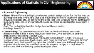 Use of statistics in civil engineering | PPTX