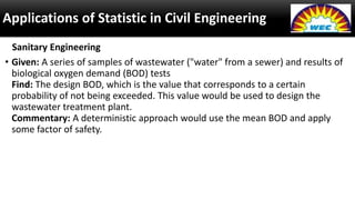 Use of statistics in civil engineering | PPTX