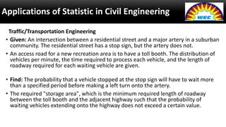 Use of statistics in civil engineering | PPTX