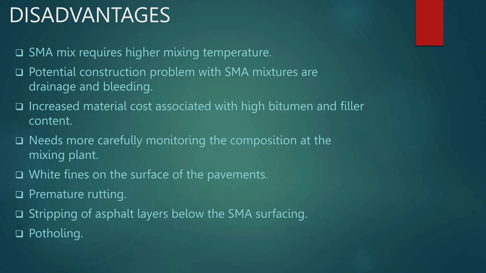 USE OF STONE MATRIX ASPHALT (SMA).pptx