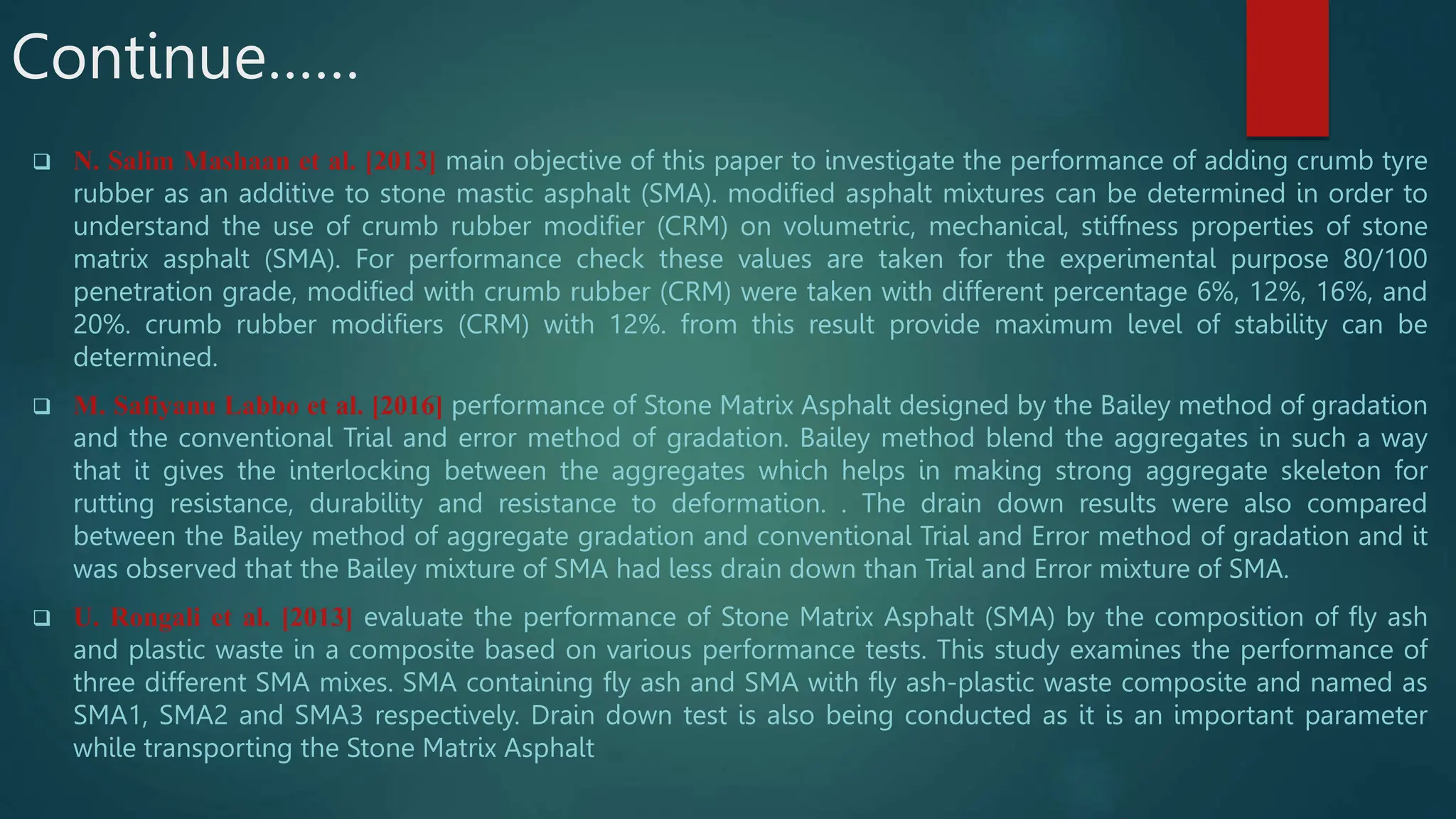 USE OF STONE MATRIX ASPHALT (SMA).pptx