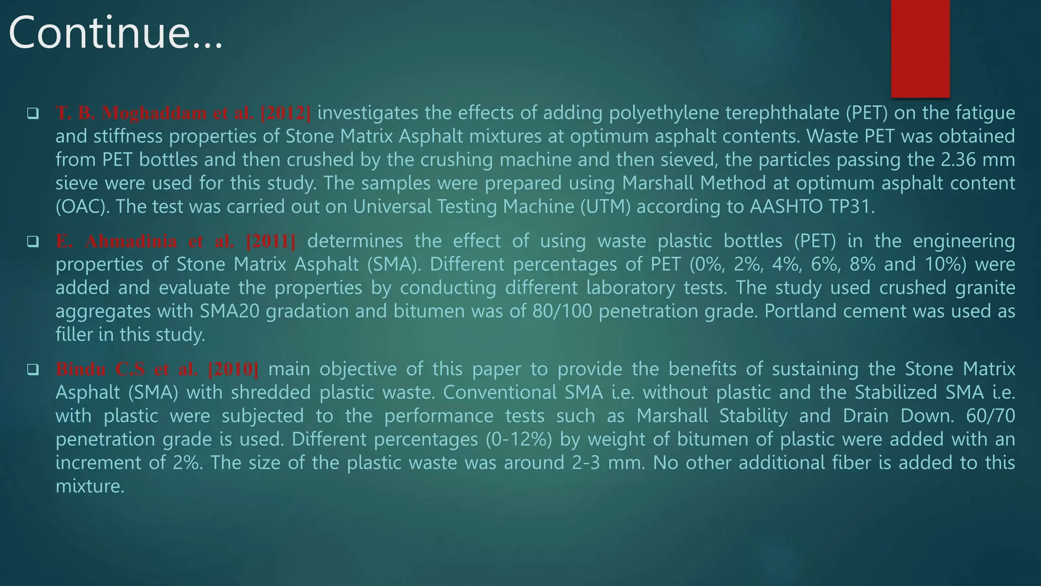 USE OF STONE MATRIX ASPHALT (SMA).pptx