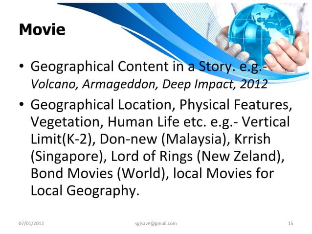 Use of teaching aids in geography | PPS