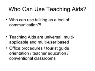 Use of teaching aids in the teaching learning process | PPT