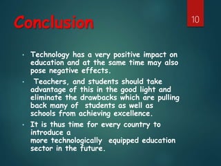 Use of technology in education | PPTX