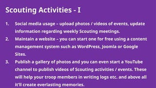 Use of Technology for Scouting: A Summary of Tools | PPT