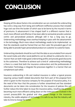 Use of technology in life and medical underwriting | PDF | Life ...
