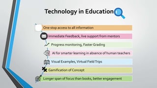 Use of technology in the indian education system | PPTX