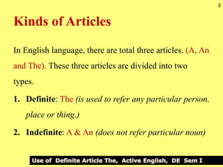 Use Definite Article The | PPT