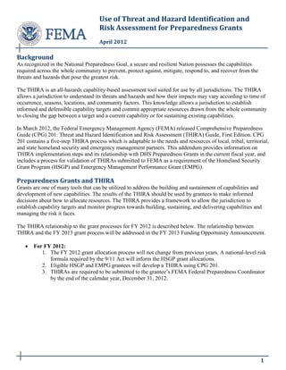Useof thir aforpreparednessgrants | PDF