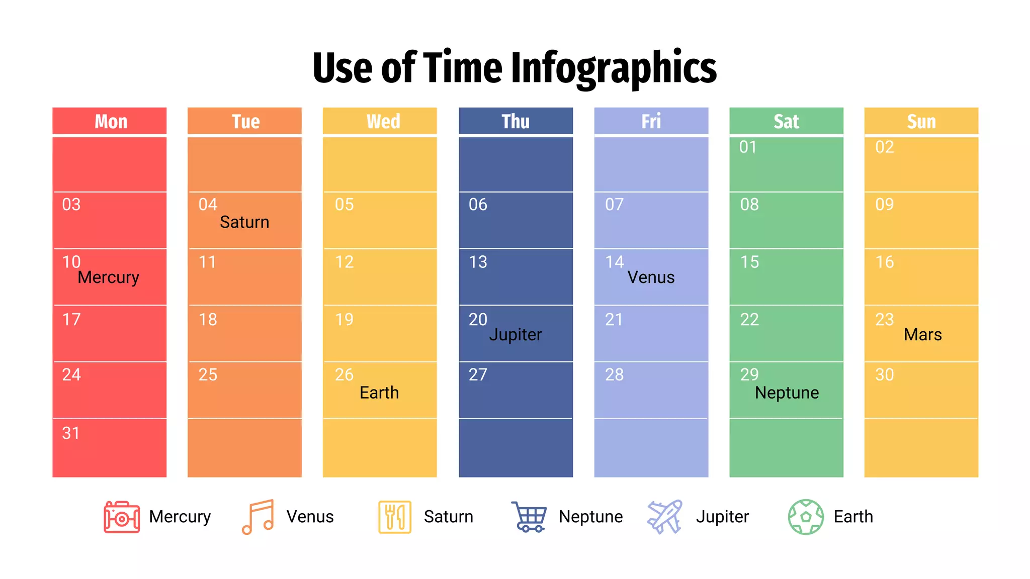 Use of Time Infographics | PPT