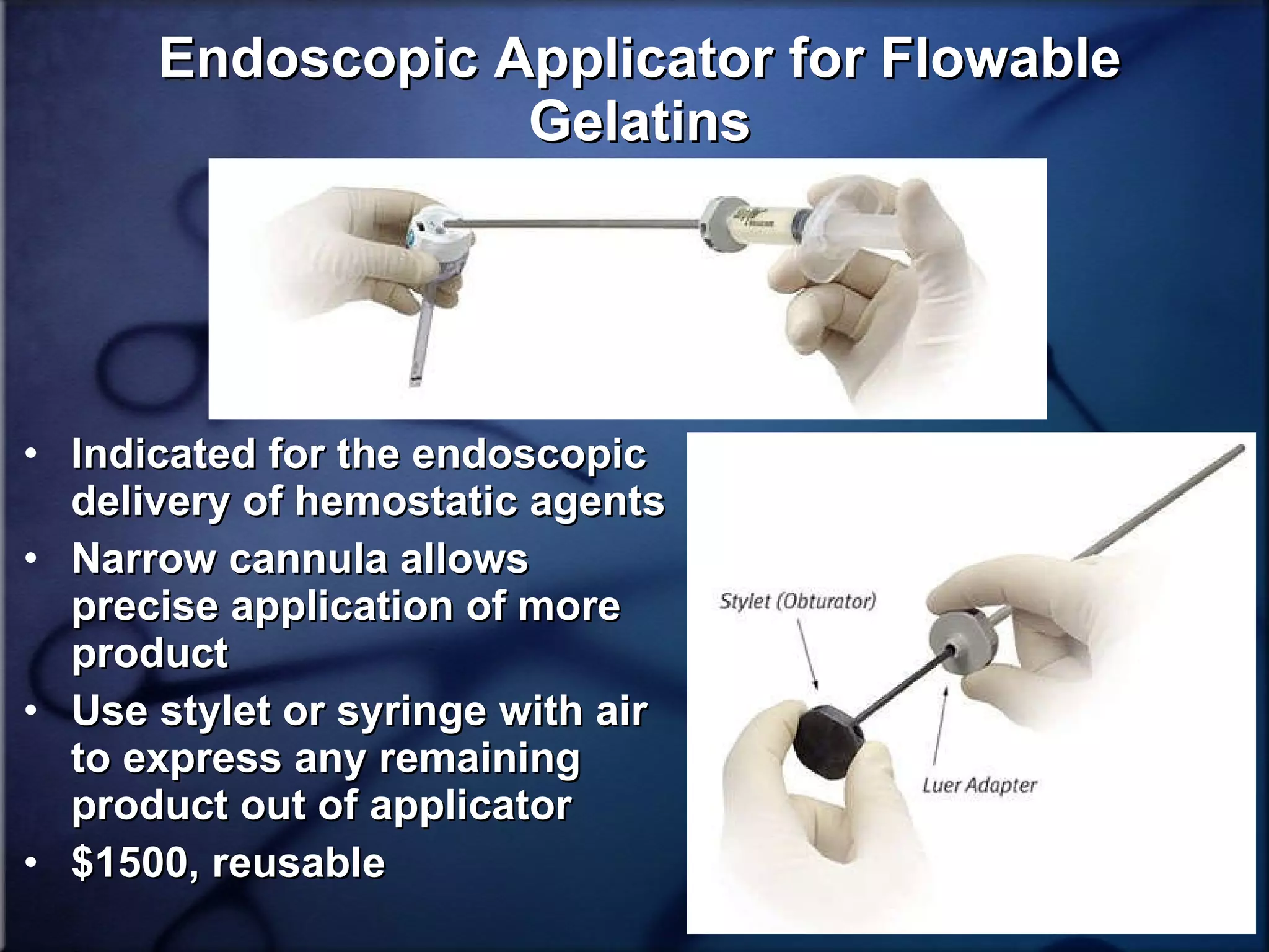 Use Of Tissue Sealants And Hemostatic Agents | PPT