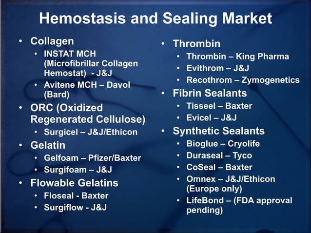 Use Of Tissue Sealants And Hemostatic Agents | PPT | First Aid | Injuries