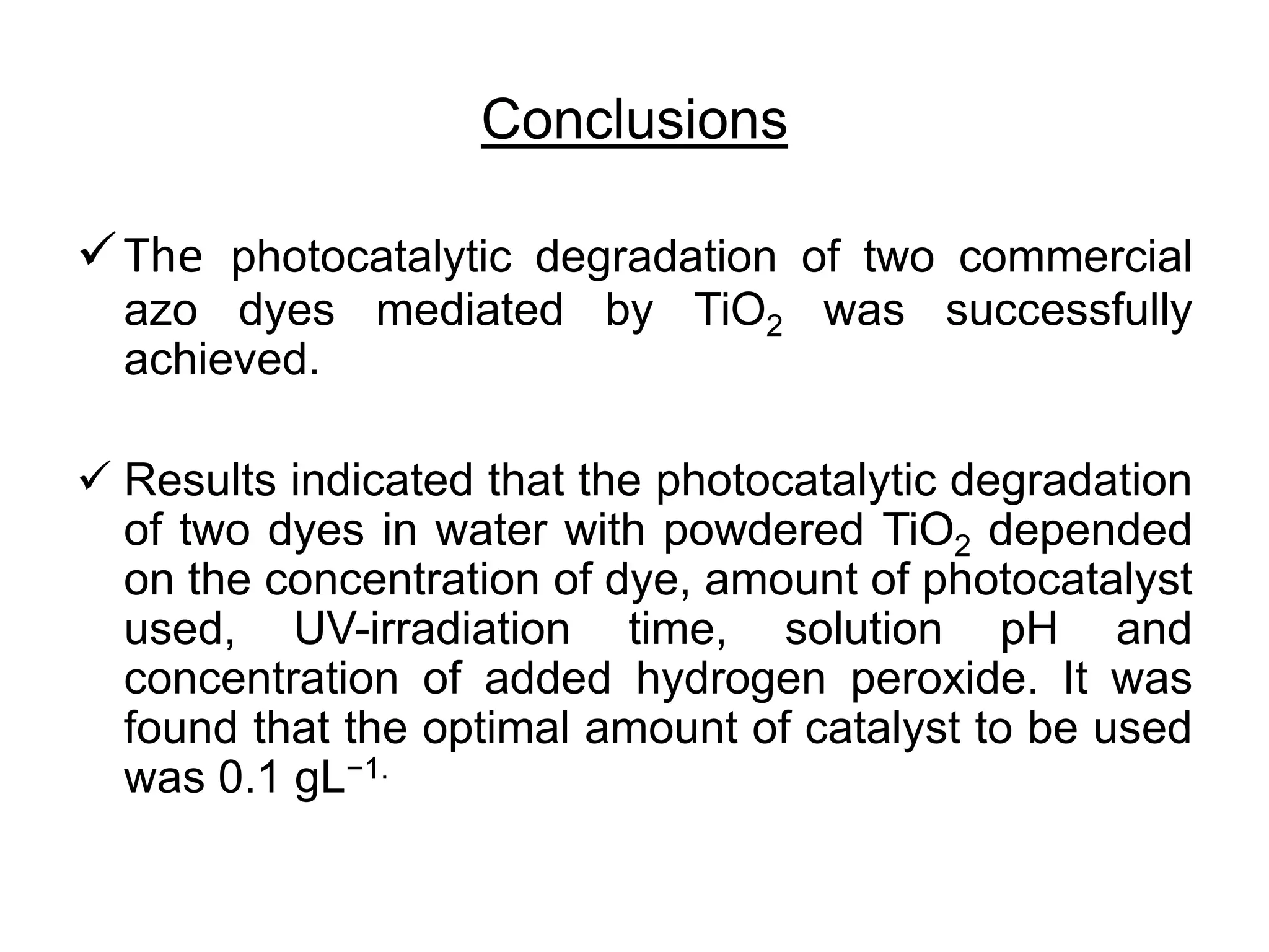 Use of titanium dioxide photocatalysis on the remediation | PPTX ...