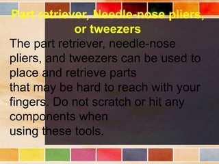 Use of tools chs | PPTX