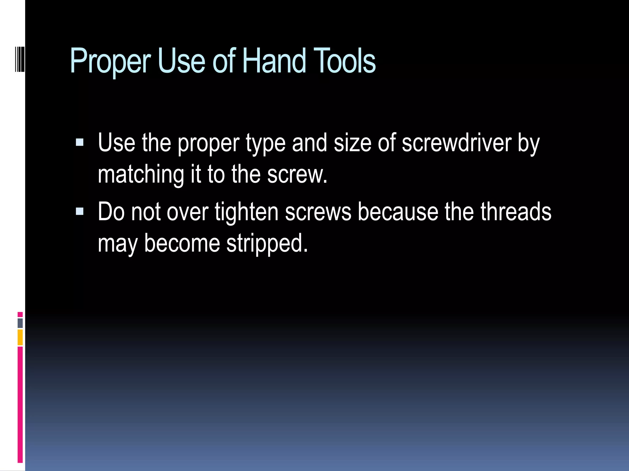Use of tools in pc hardware servicing | PPTX