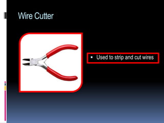 Use of tools in pc hardware servicing | PPTX | Computer Peripherals ...