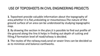 Use of toposheets in civil engineering projects | PDF