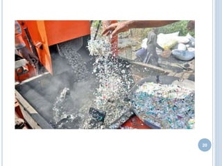 Use of waste plastic in road construction | PPTX