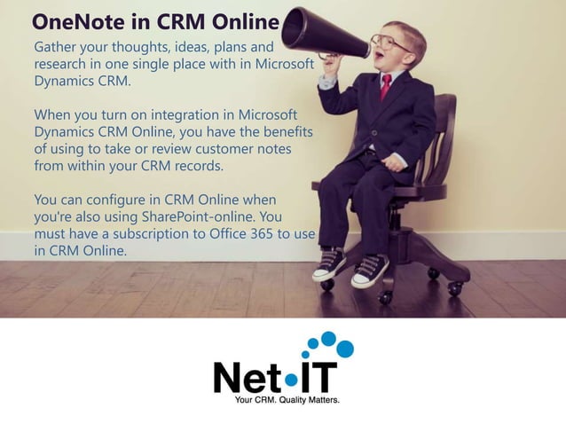 Setup OneNote Integration in Microsoft Dynamics CRM Online | PPT