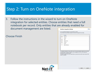 Setup OneNote Integration in Microsoft Dynamics CRM Online | PPT