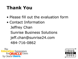 Use Oracle 10g Sql Modeling To Perform Complex Calculations | PPT