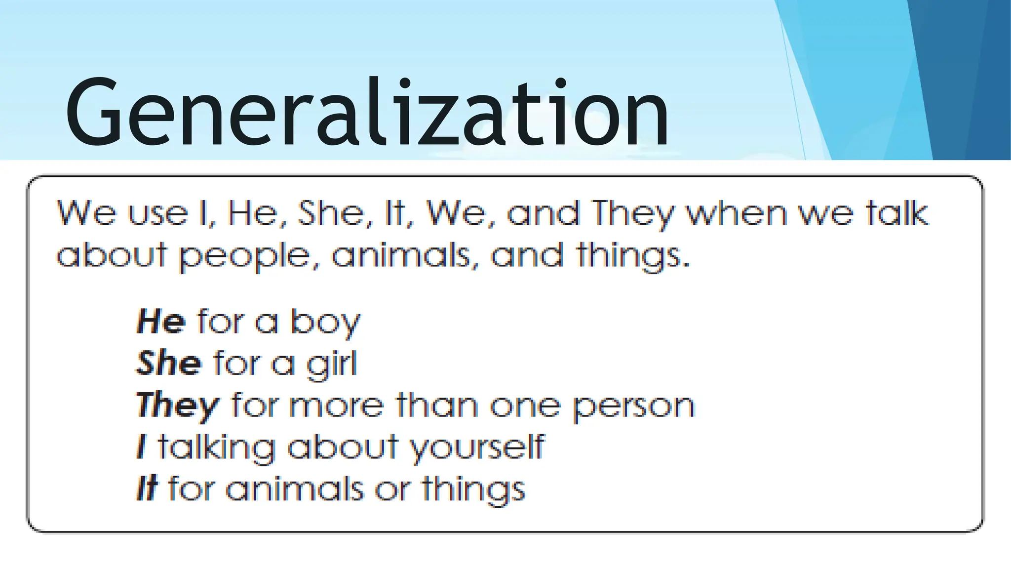 Use personal pronouns - I_We, You, He_She_They, It in dialogues..pptx