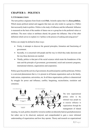 Use power and politics in organization | PDF