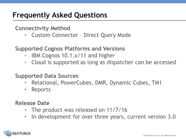 Connect Power BI & Tableau to Cognos Data | PPTX