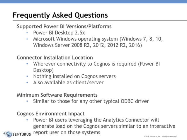 Connect Power BI & Tableau to Cognos Data | PPTX