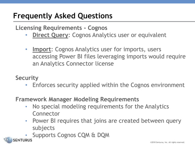Connect Power BI & Tableau to Cognos Data | PPTX