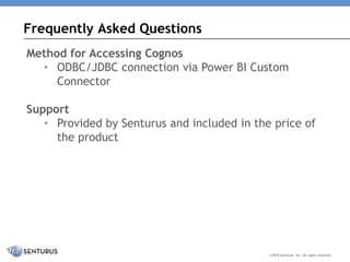 Connect Power BI & Tableau to Cognos Data | PPTX