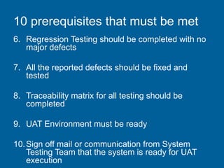 An Overview of User Acceptance Testing (UAT) | PPTX