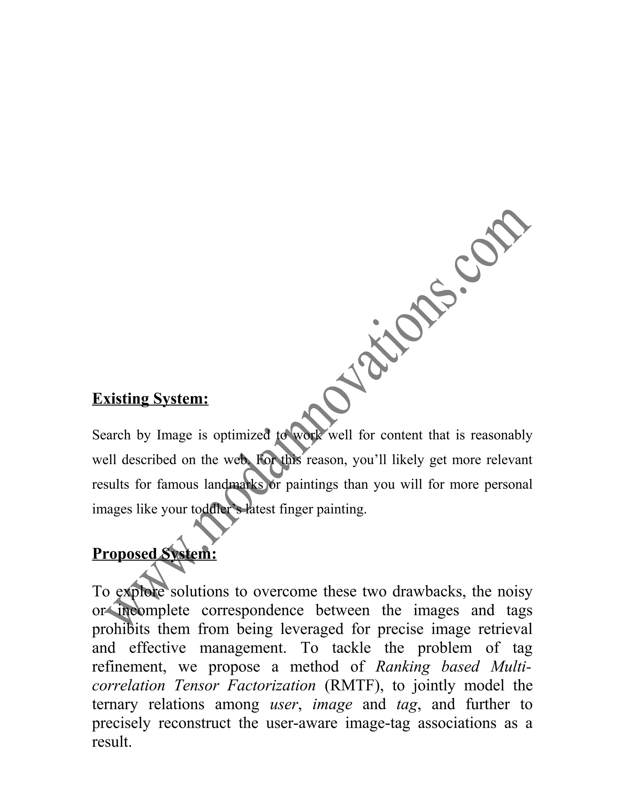 User aware image tag refinement | DOC