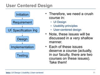 User Centered Design Principles
