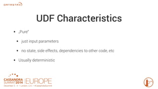 User defined-functions-cassandra-summit-eu-2014 | PDF | Databases | Computer Software and ...