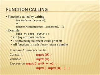 User defined functions | PPT