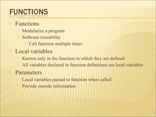 User defined functions | PPT