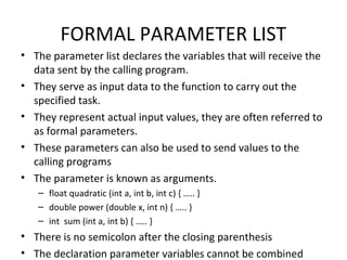 User defined functions in C programmig | PPT
