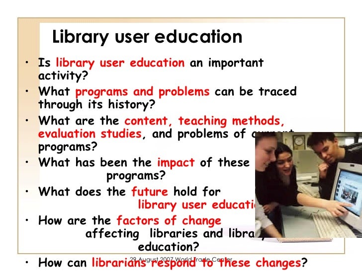 User education and information literacy - Innovative strategies and p…