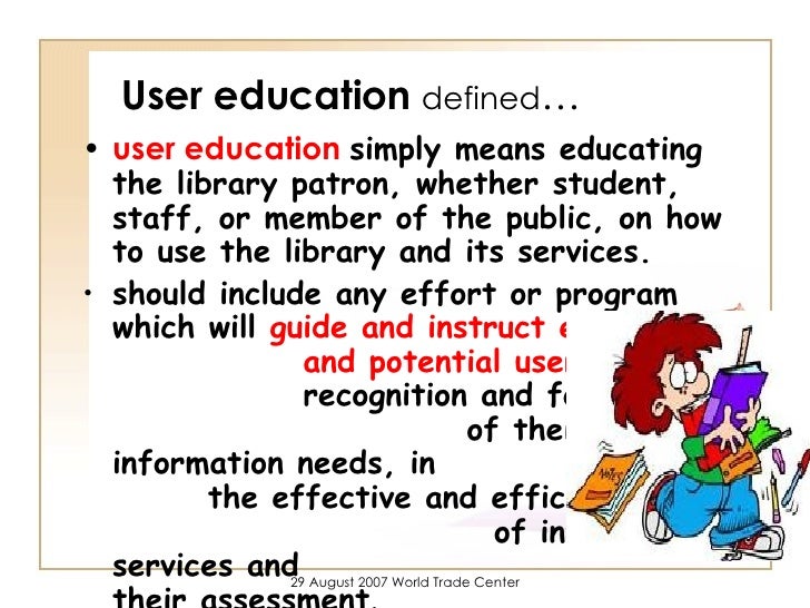 User education and information literacy - Innovative strategies and p…
