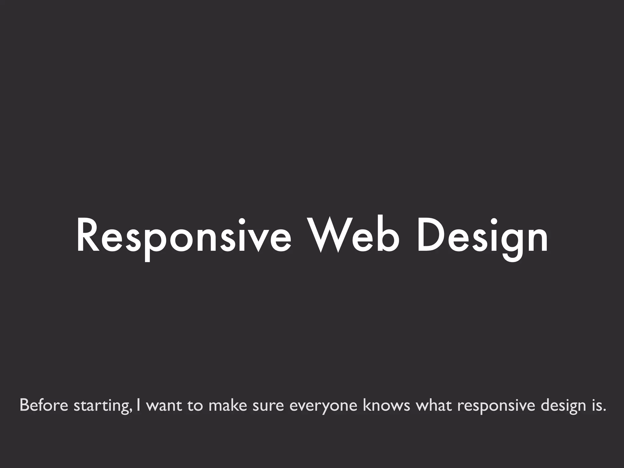 Optimizing User Experience with Responsive Web Design | PPT