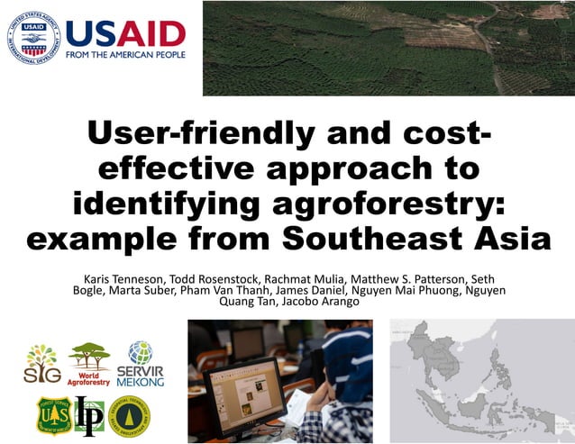 User friendly and cost-effective approach to identifying agroforestry ...