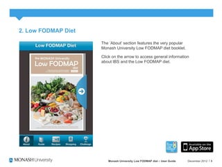 Monash University Low FODMAP Diet App User Guide | PDF