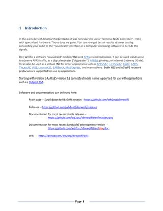 APRS Packet Modem Dire Wolf User Guide | PDF